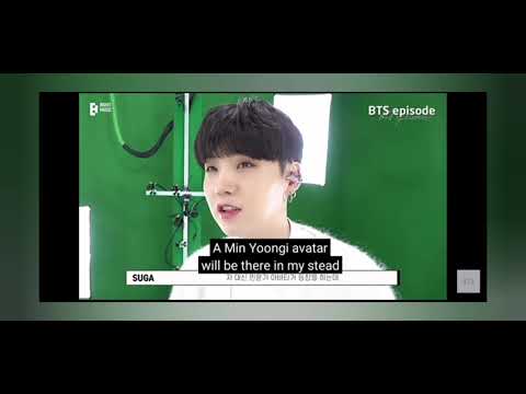 Behind The Scene Suga's hologram #suga #yoongi #bts