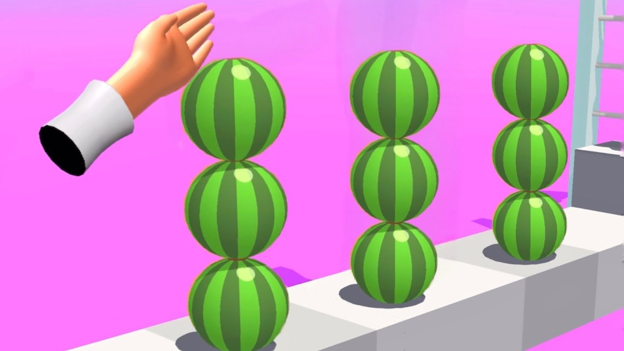 Slice it all! Very satisfying and relaxing slicing game - YouTube
