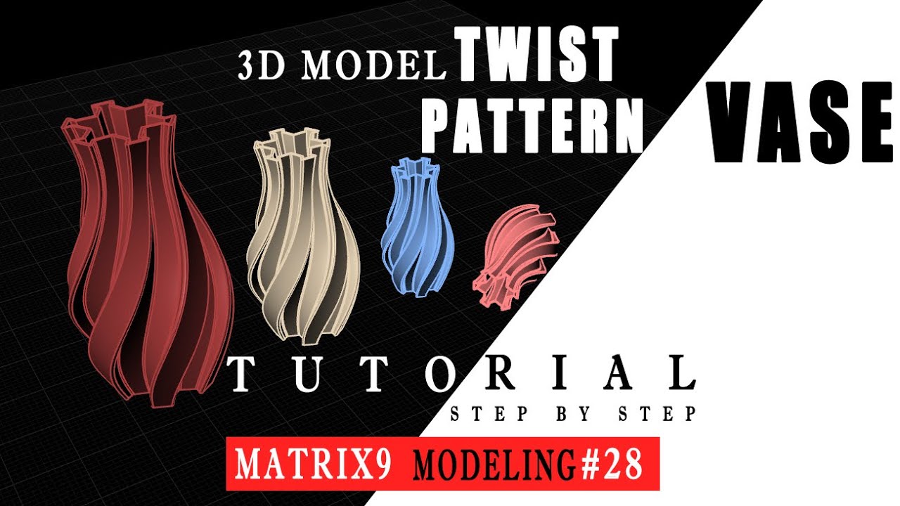 How to Create Twist Pattern on a Vase Design | Tutorial #028 - YouTube