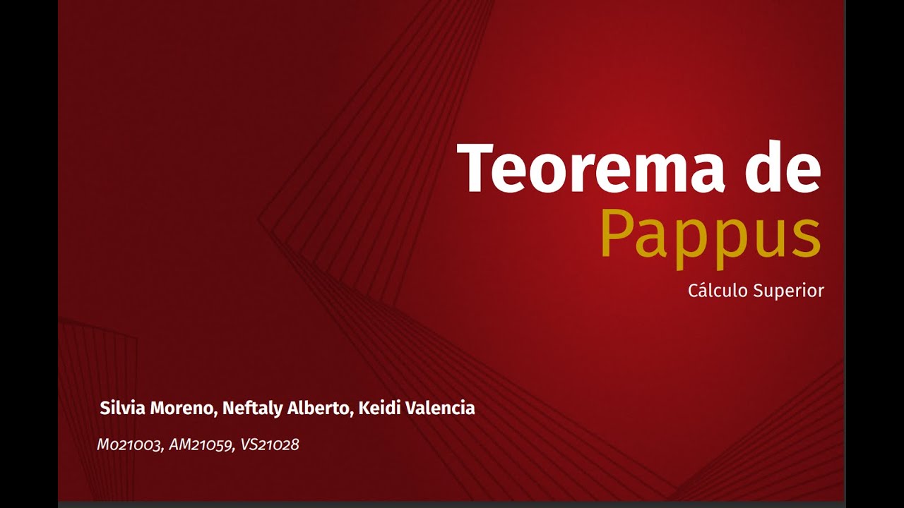 Teorema de Pappus-Guldin - YouTube