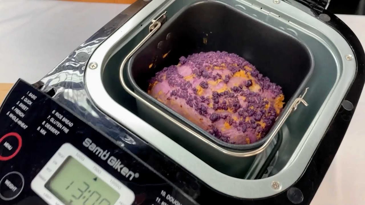 Samu Giken Bread Maker BM20SS l Purple Sweet Potato Bread - YouTube