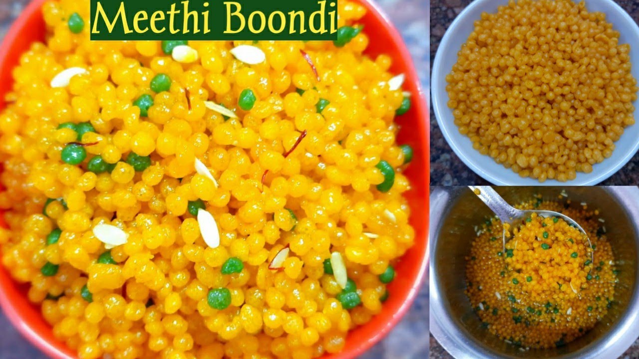 Meethi Boondi । Boondi Recipe । मीठी बूंदी गोल गोल मोती जैसे । - YouTube