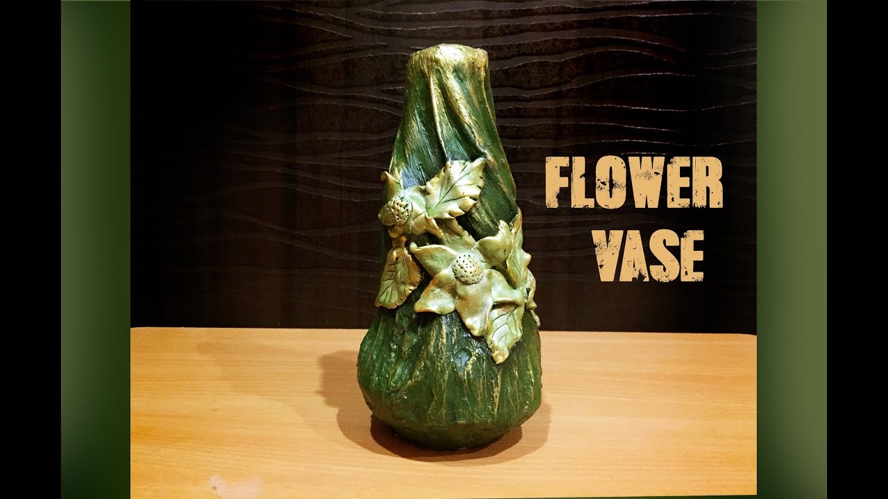 How To Make a Beautiful Flower Vase with Cloth & P.O.P | Waste ...