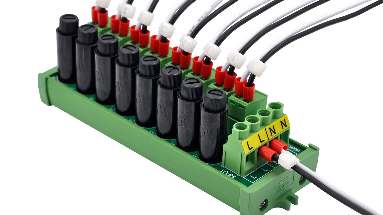 Screw Mount AC24-250V 8 Channel Pluggable Top Wiring Terminal Block ...