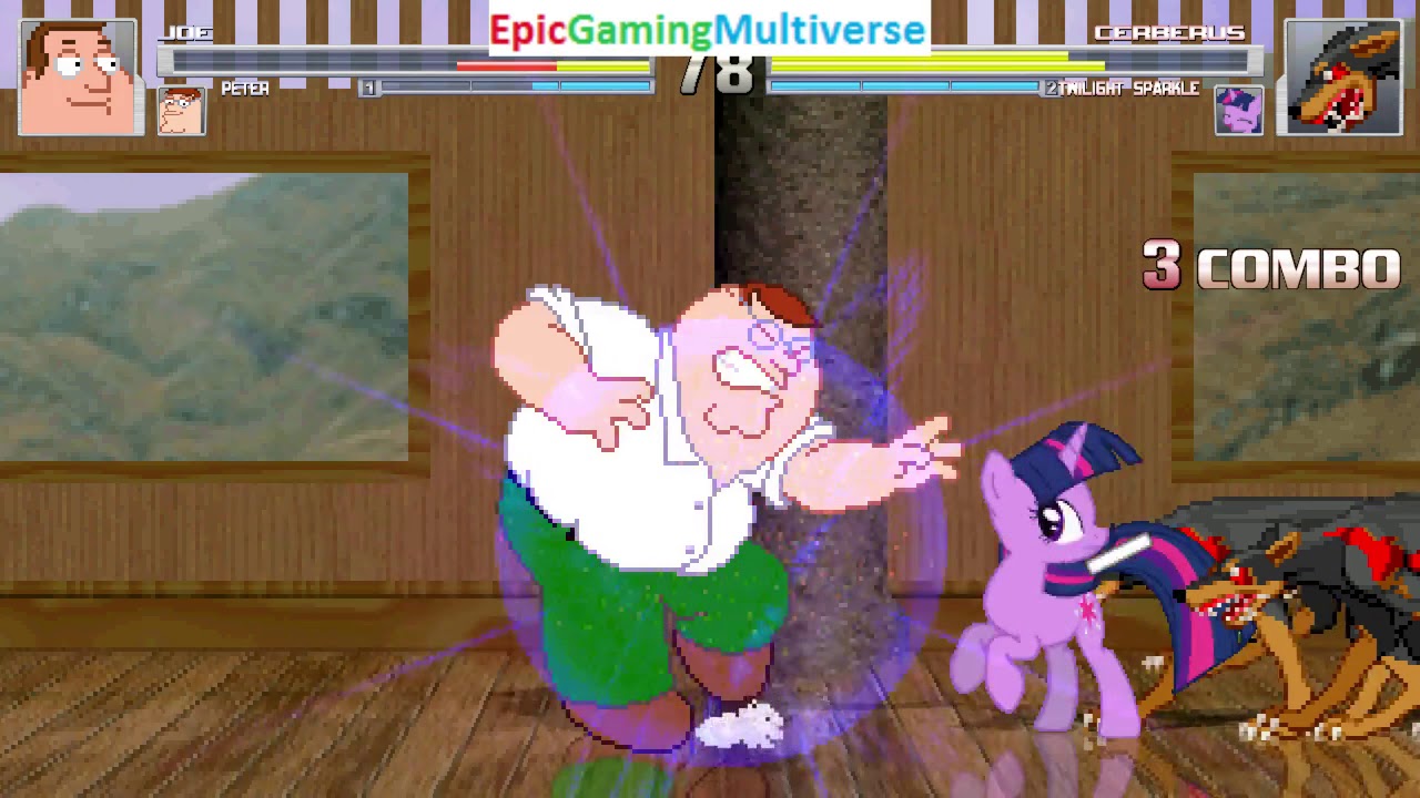 Joe Swanson And Peter Griffin VS Cerberus And Twilight Sparkle In A ...