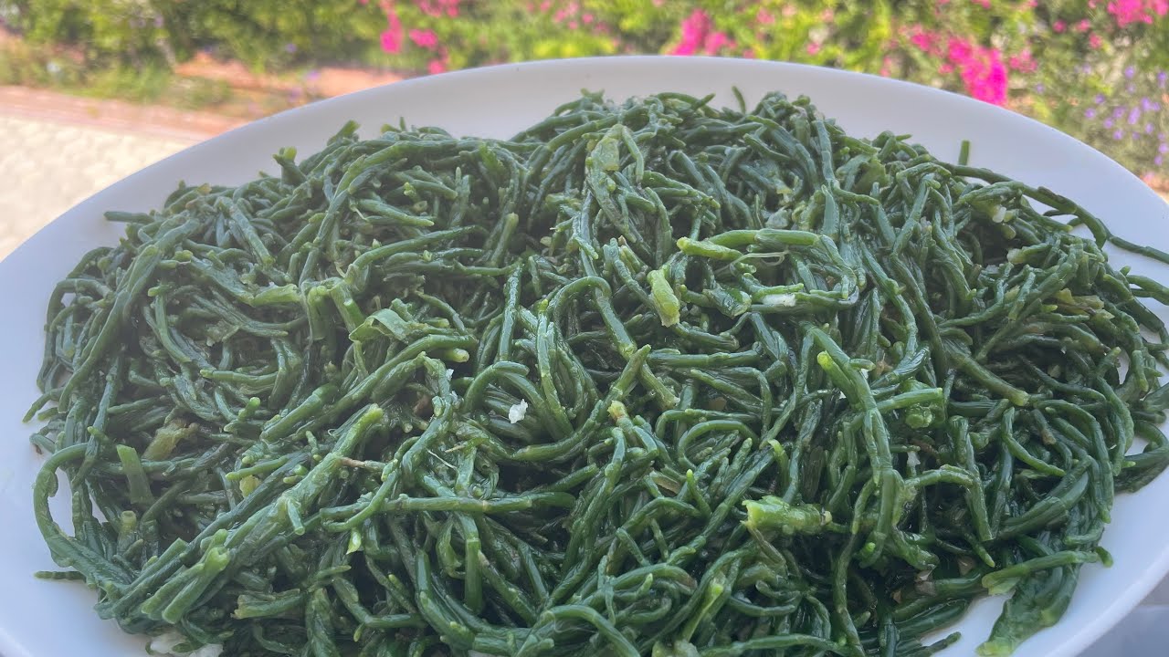 Deniz börülcesi Salatasi (Queller Salat) - YouTube