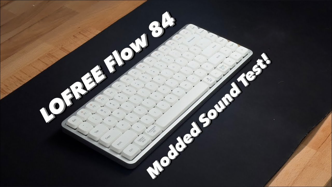 Modded LOFREE Flow 84 w/ Kailh Ghosts ( POM) - YouTube