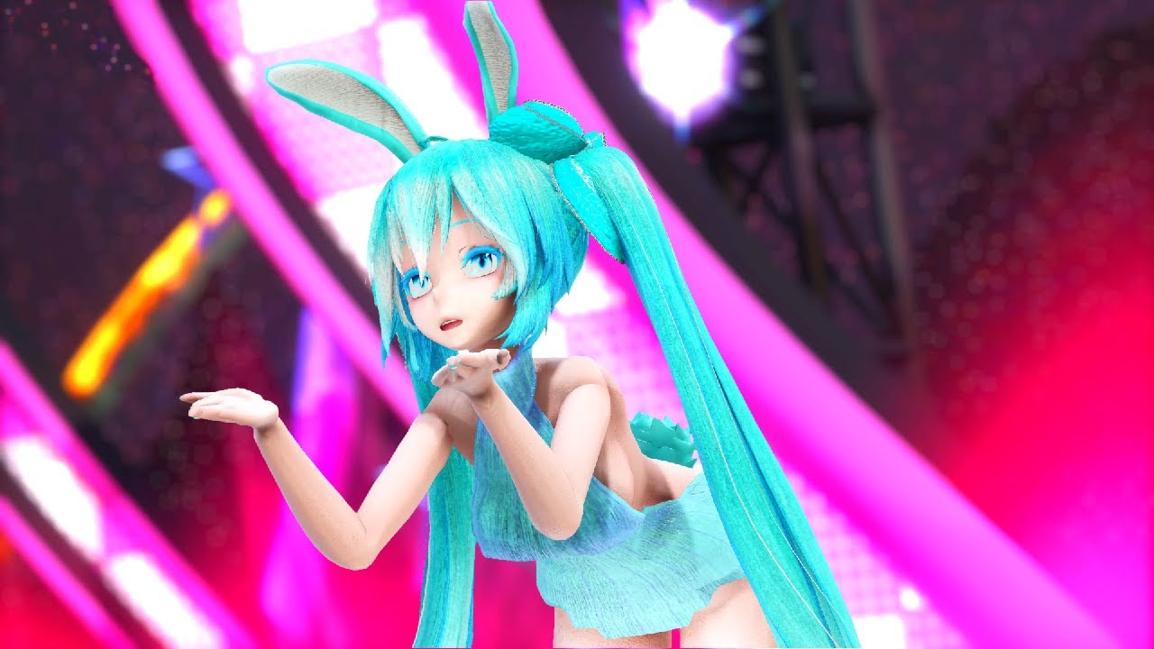 (4K MMD)ウサミミな3人で「ダンスロボットダンス」 - YouTube