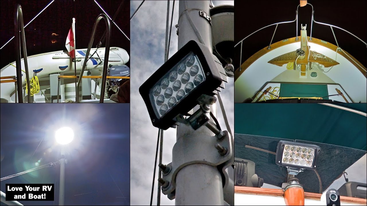 Boat Deck Lighting Upgrade - LED Flood Lights for Bow & Stern (Jaslite ...