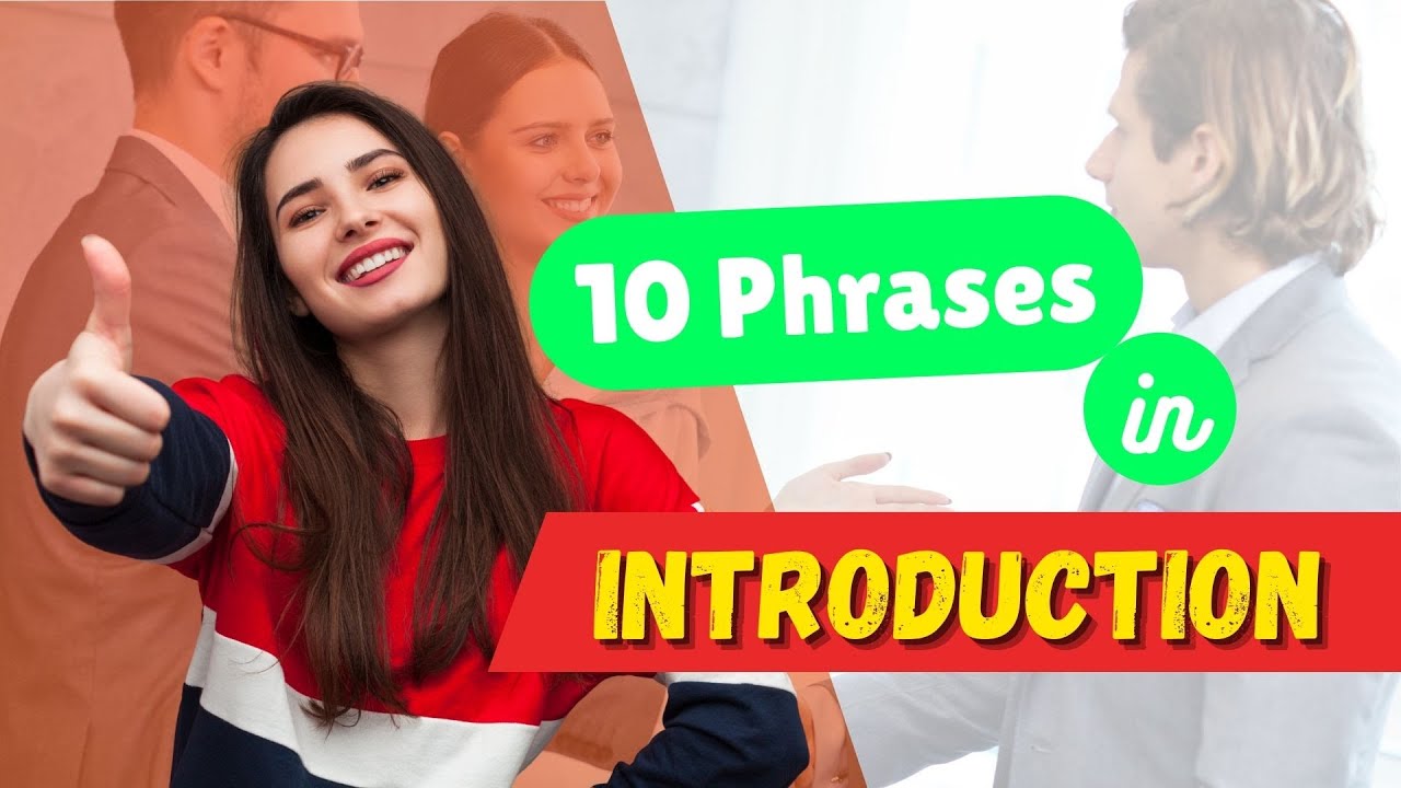 Best phrases in introduction | Speaking | Introduce Yourself #maxteriax ...