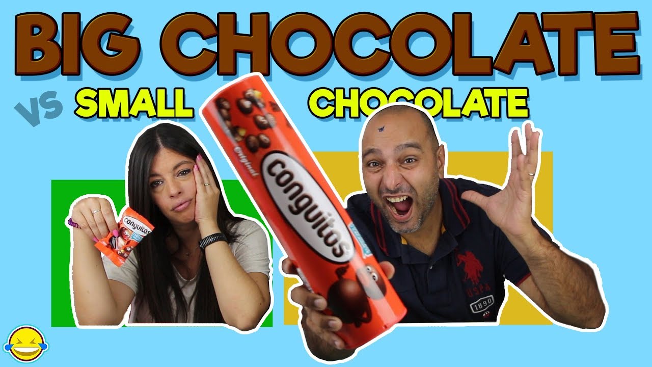 Big Chocolate vs Small Chocolate 3!!Chocolate grande vs chocolate ...