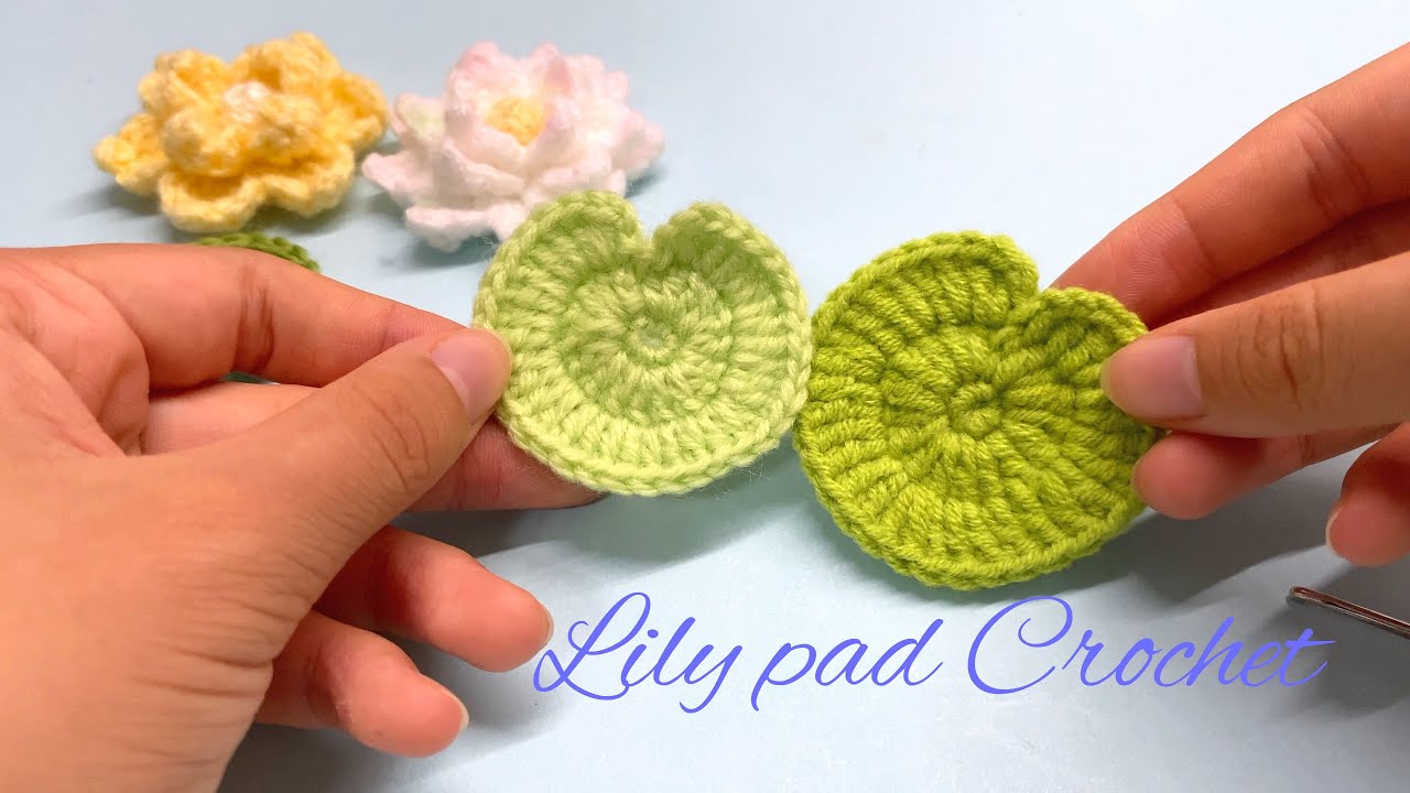 Lily pad Crochet step by step - YouTube