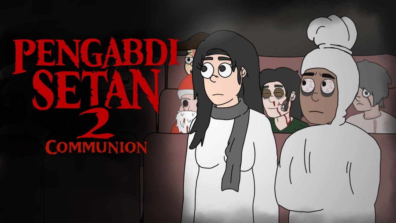Kuntilanak Dan Pocong Nonton Pengabdi Setan 2 - Kartun Hantu Lucu - YouTube