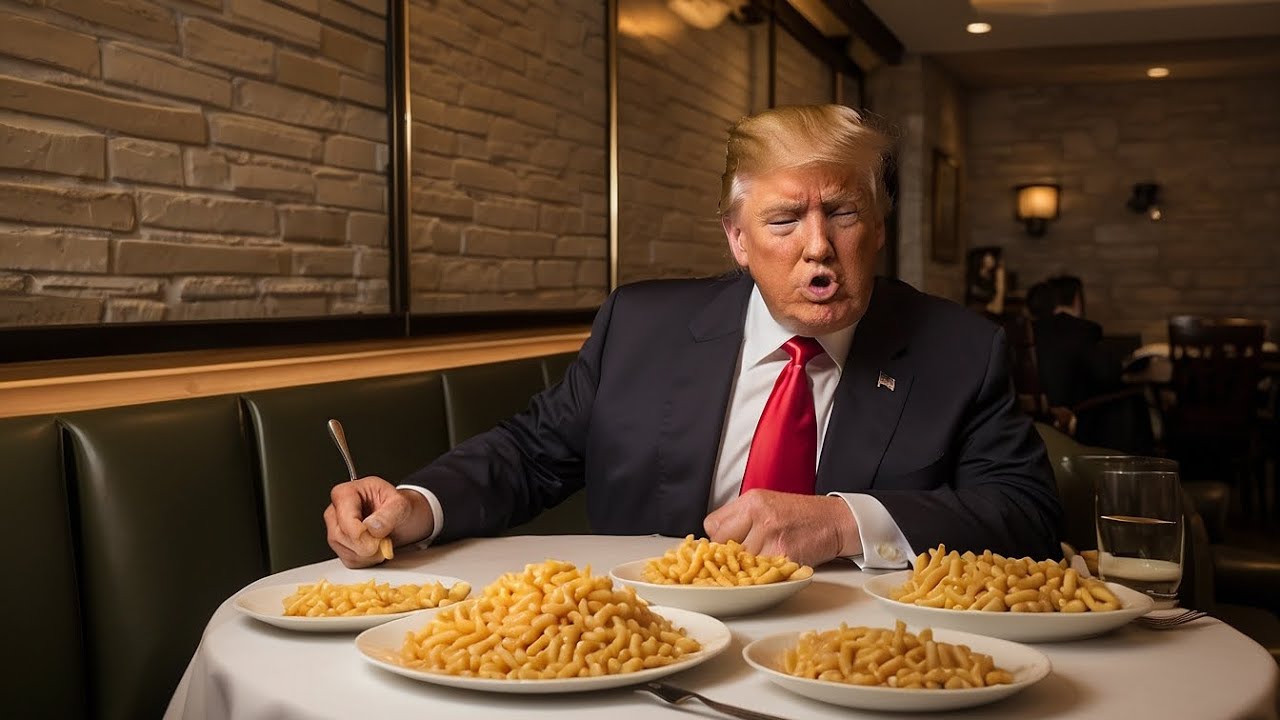 Trump is eating pasta - YouTube