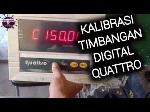 Cara kalibrasi timbangan digital quattro - YouTube