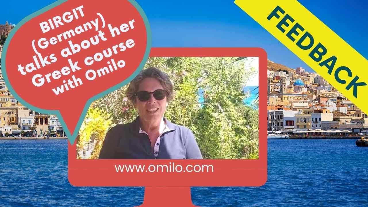 Birgit ( Germany ) talks about her Greek Language Course | Omilo - YouTube
