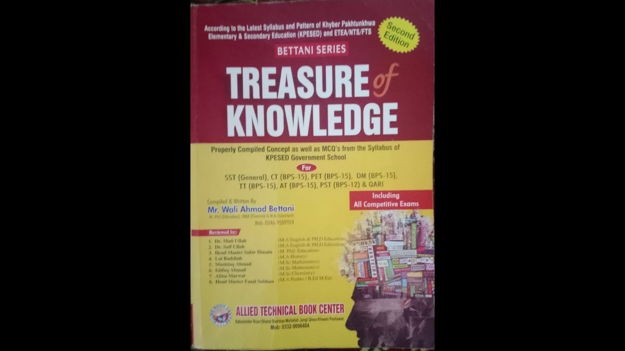 Treasure of Knowledge Eddition 2 Bhettani | Best book for Test ...