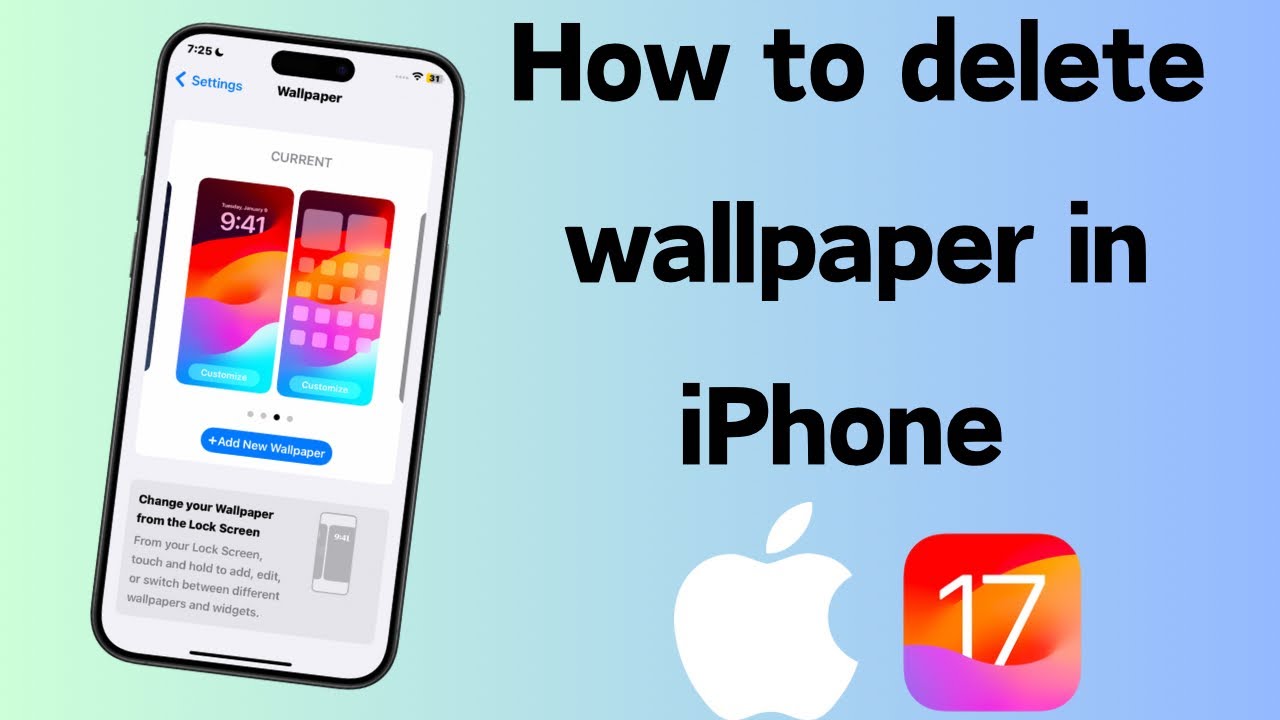 How to Delete Wallpaper on iPhone in iOS 17 | Delete Wallpaper on ...