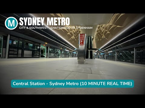 HDR 60 FPS - 10 Minutes of Sydney Metro Peak Hour at Central Station ...