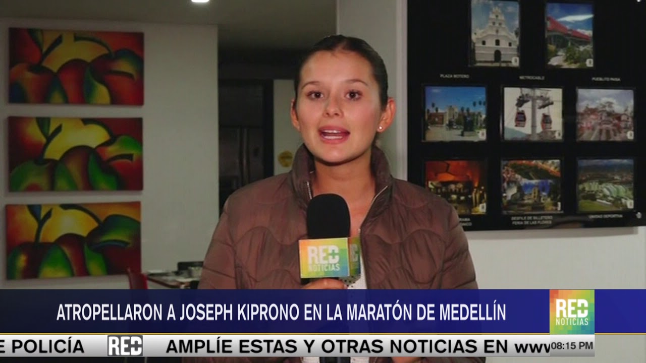 RED+ | Atropellaron a Joseph Kiprono en la maratón de Medellín - YouTube