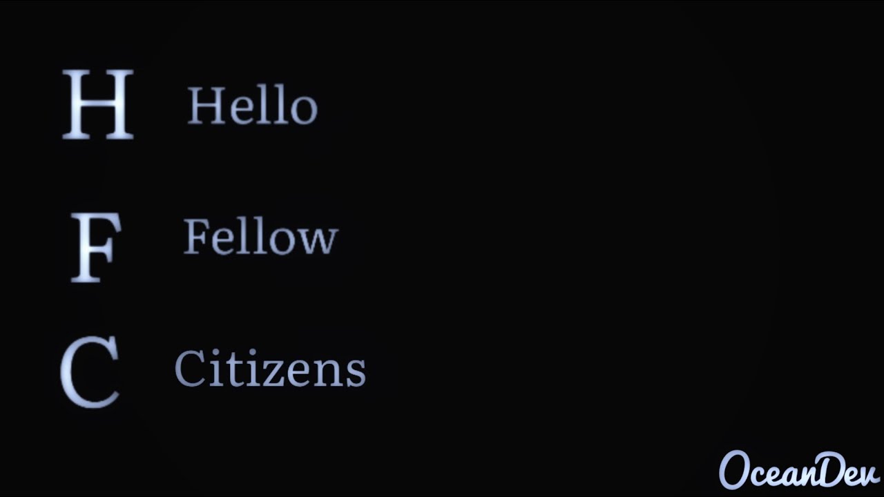 Hello Fellow Citizens. - YouTube