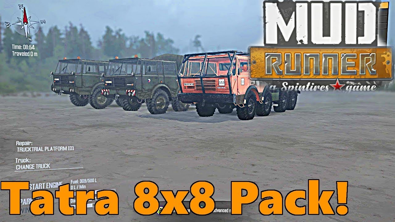 SpinTires Mud Runner: Mods | Tatra 8x8 Pack! Trial Truck, and More ...