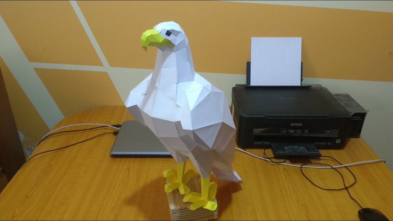 Águila (eagle) Papercraft DIY - YouTube