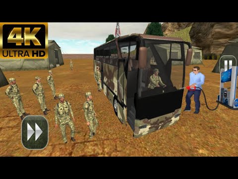 Army Bus Driver US Soldier Transport Duty - OffroadDriving Bus ...