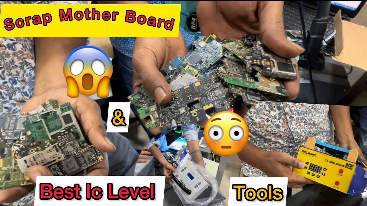 😱MOBILE SCRAB MOTHER BOARD || 🤯BEST IC LEVEL REPAIRING TOOL FOR MOBILE ...