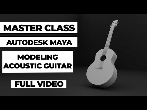 Autodesk Maya - Modeling a Guitar - YouTube