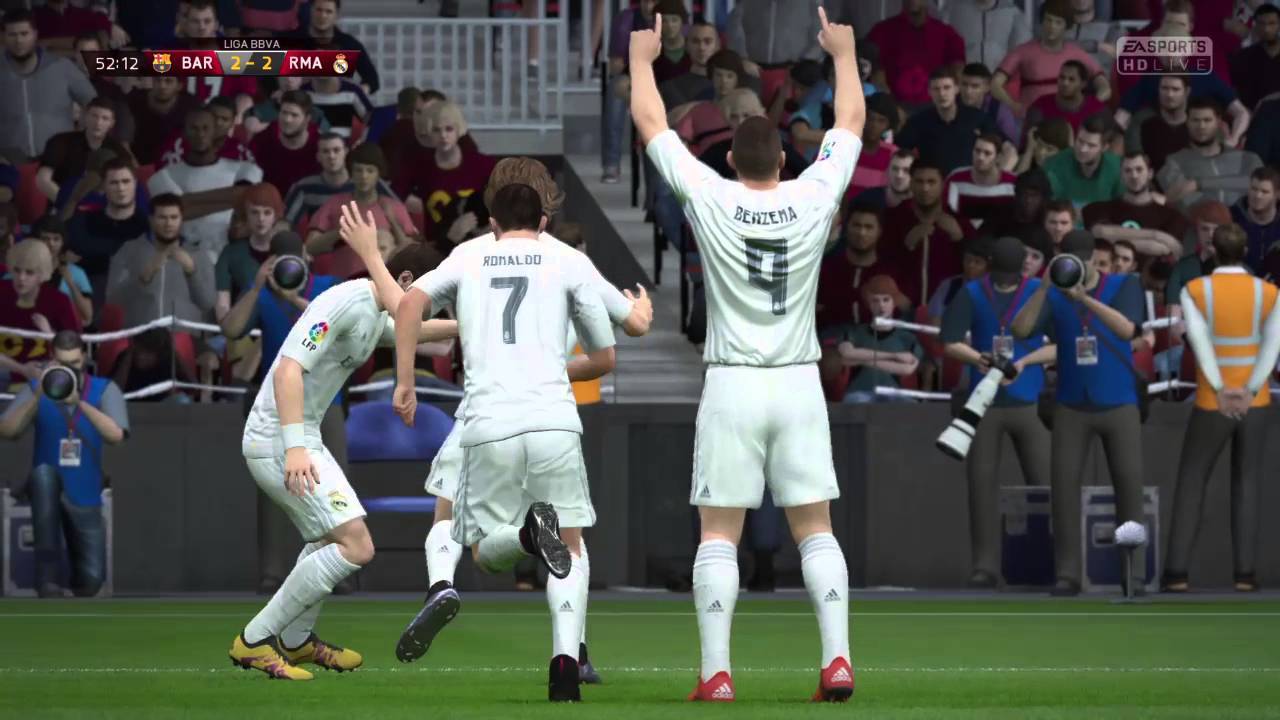 FIFA 16 Kick Off 3-2 BAR V RMA, 2nd Half - YouTube