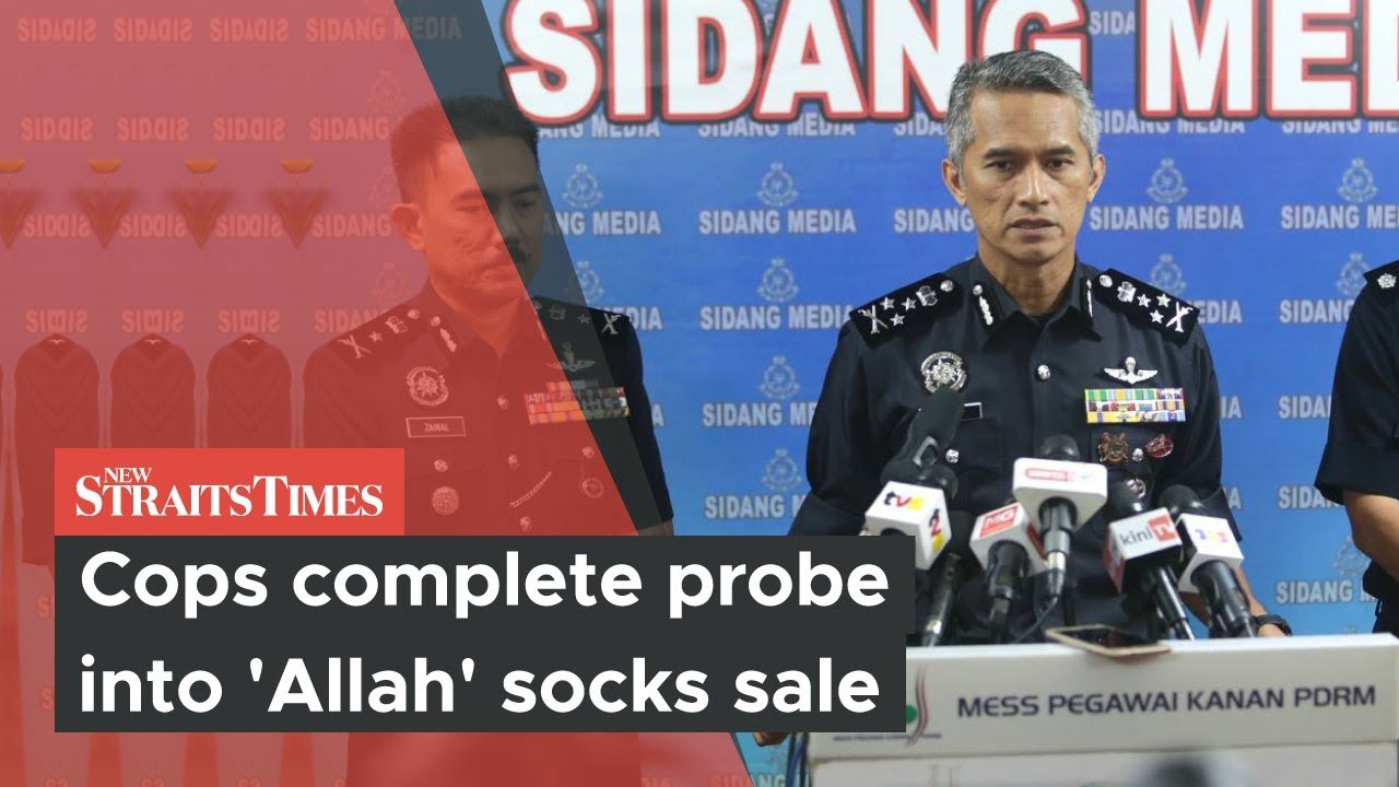 Cops complete probe into 'Allah' socks sale - YouTube
