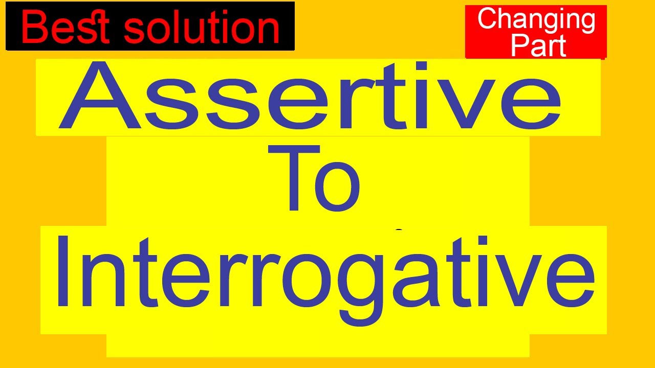Assertive to interrogative sentences tips/Tanim's English/Jokes Daily ...