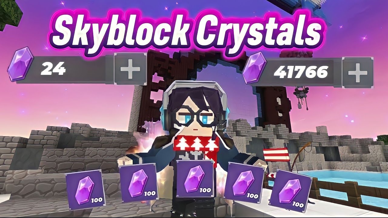 How Much Crystals Can You Get from Playing Skyblock? (Blockman Go ...