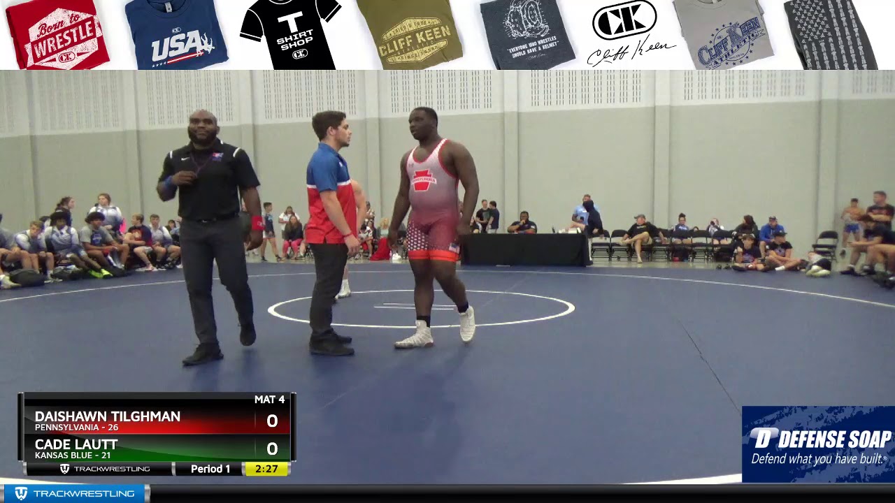Mat 4 220 Daishawn Tilghman Pennsylvania Vs Cade Lautt Kansas Blue ...