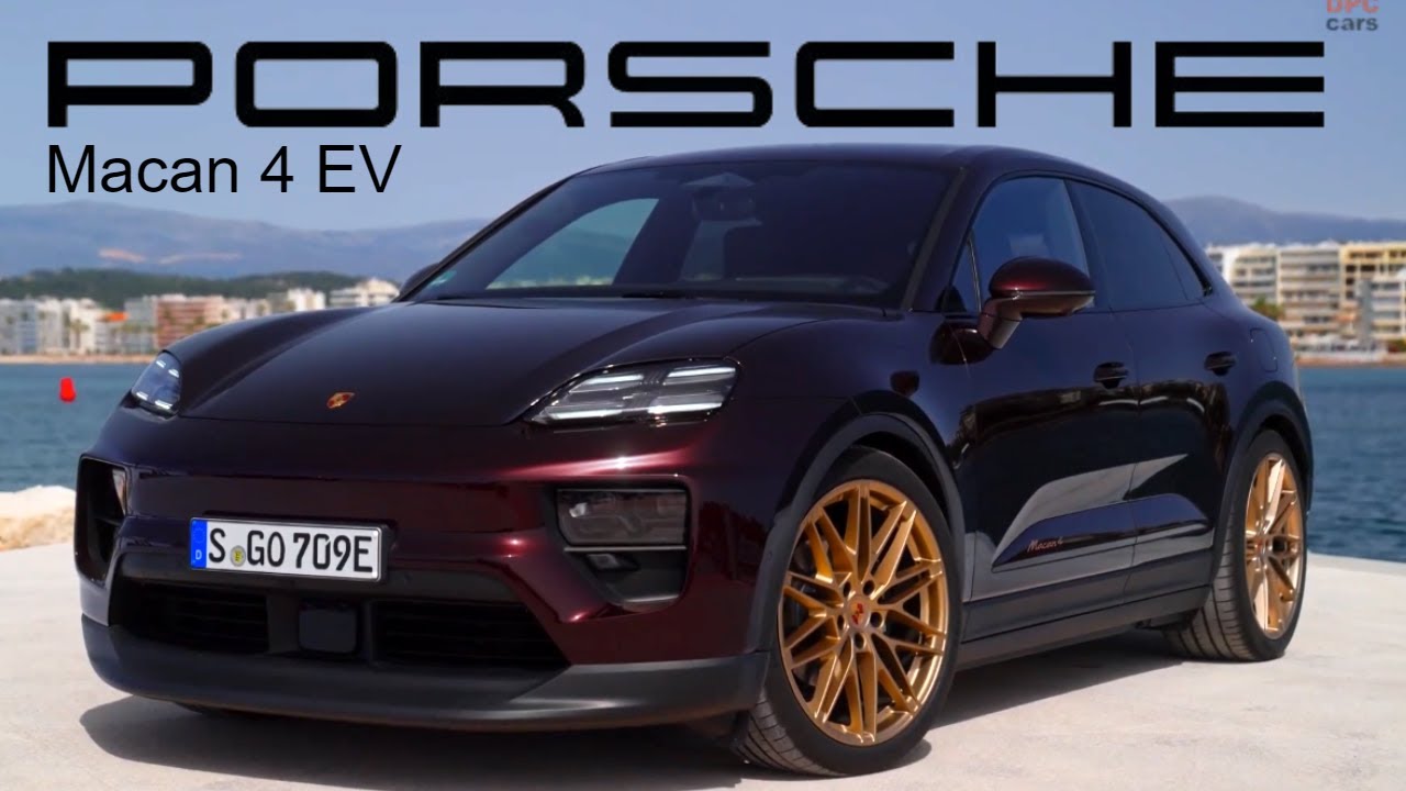 2025 Porsche Macan 4 EV in Copper Ruby Metallic - YouTube