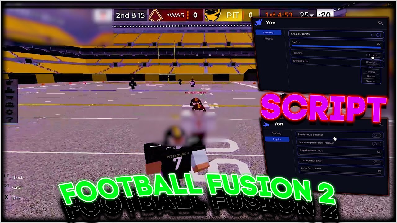 Football Fusion 2 Script / Hack GUI | Magnets, Hitbox, JumpPower *OP ...