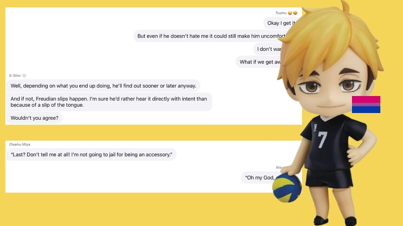 Atsumu comes out || Haikyuu Texting Story | Haikyuu Text Fic || Oneshot ...