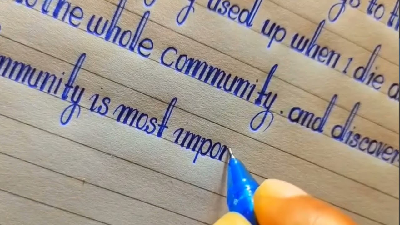 THE BEST HANDWRITING EVER - YouTube