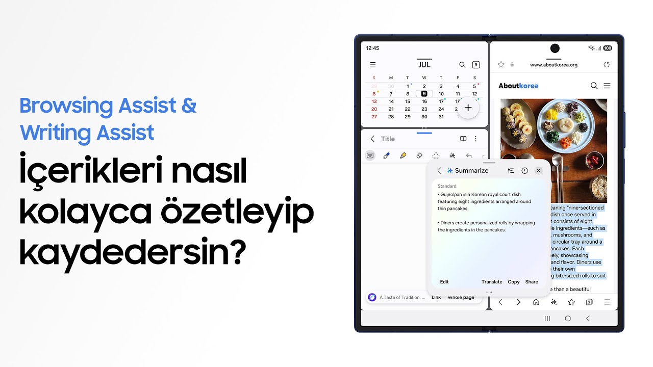 Browsing Assist ve Writing Assist Nasıl Kullanılır? | Galaxy AI ...