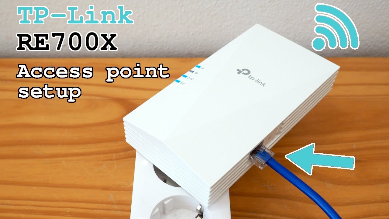 TP-Link RE700X Wi-Fi 6 extender dual band • Access point mode setup ...