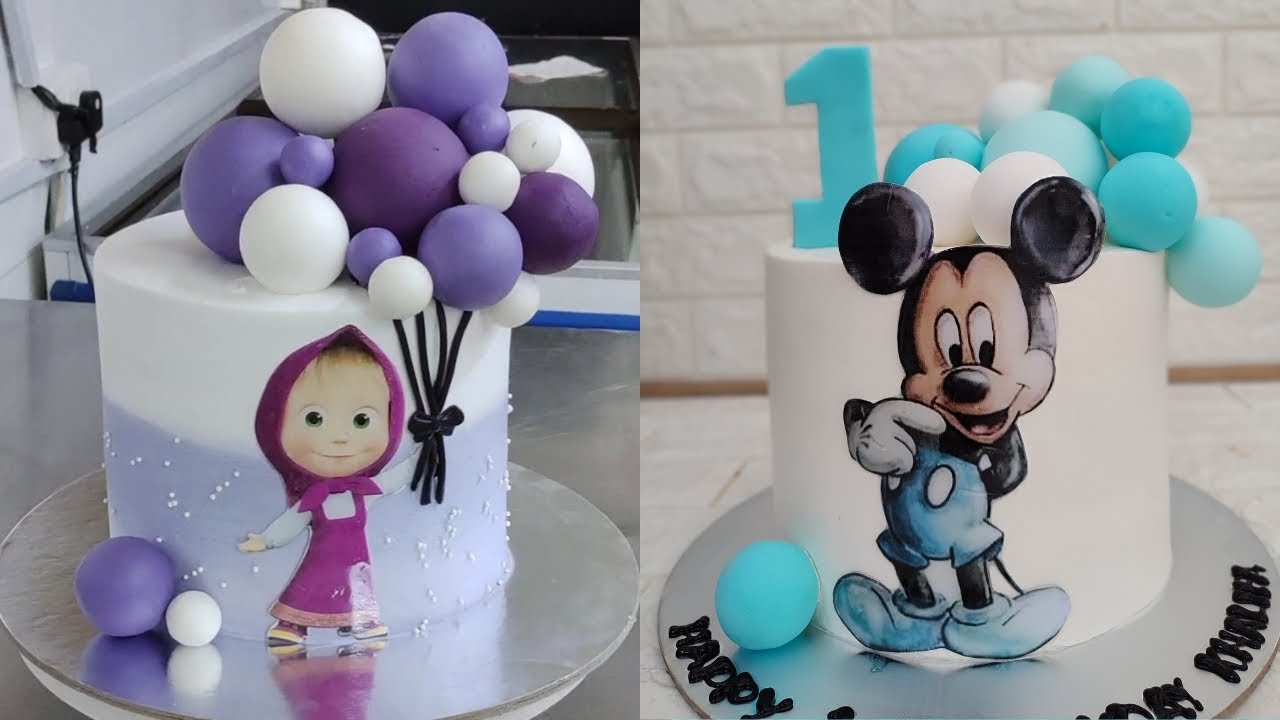 Amazing and Beautiful Birthday Cake Decoration. Masha Cake Design and ...