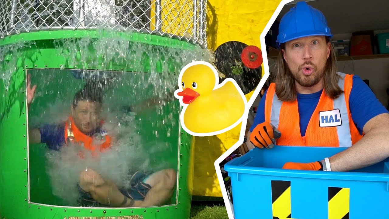Dunk Tank Fun with Handyman Hal | How a Dunk Tank works - YouTube