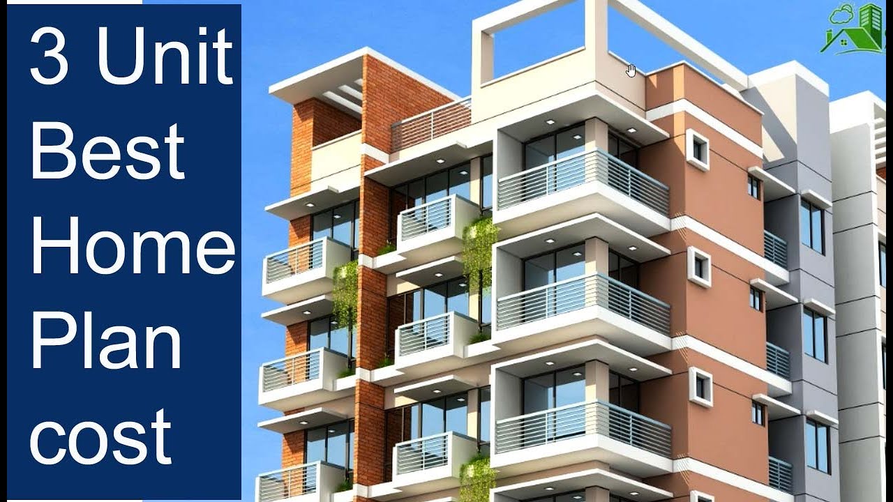 সেরা ৩ ইউনিট ৬ তলা বাড়ির প্লান খরচসহ বিস্তারিত | Best 3 Unit Home plan ...