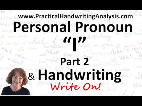 Personal Pronoun I Part 2 Loops Handwriting Analysis Graphology - YouTube