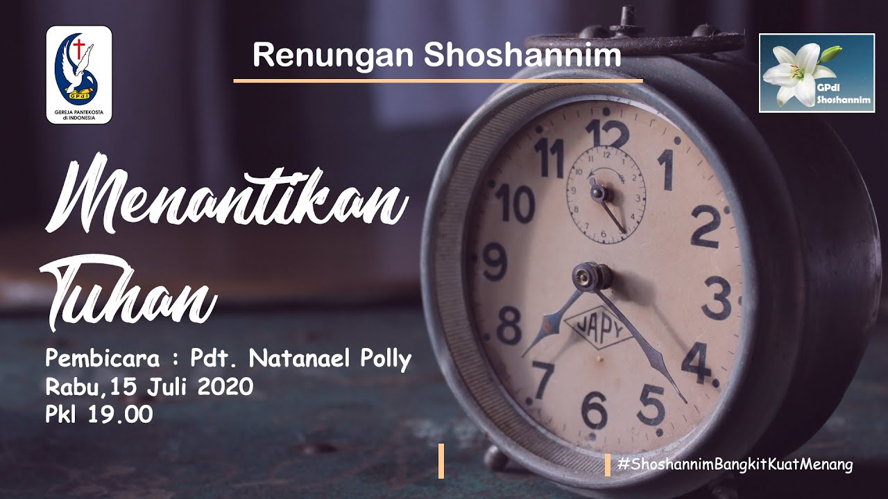 Renungan Rohani Shoshannim - Rabu, 15 Juli 2020 - YouTube