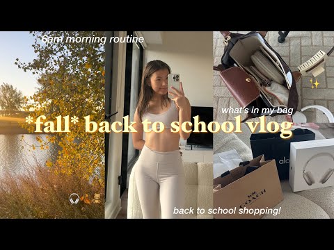 6am *fall* morning routine 🧸🍂 study vlog, what's in my bag for med school, self care shopping