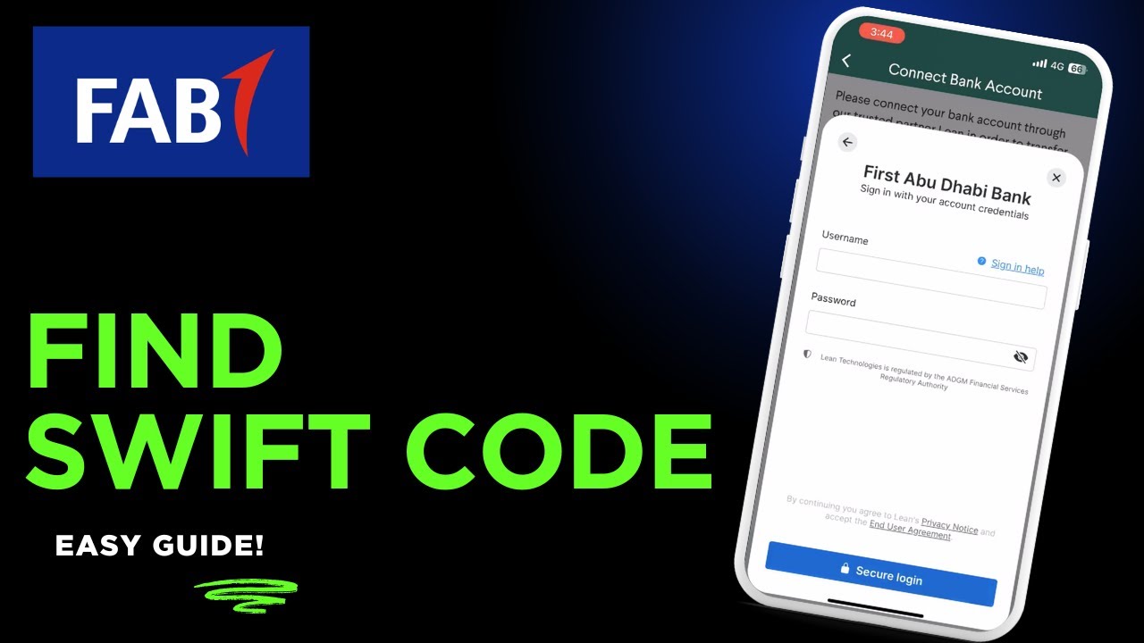 How To Find Swift Code Of First Abu Dhabi Bank UAE - YouTube