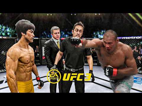 Bruce Lee vs Jacare Souza   EA Sports UFC 3   Epic Fight 🔥🐲