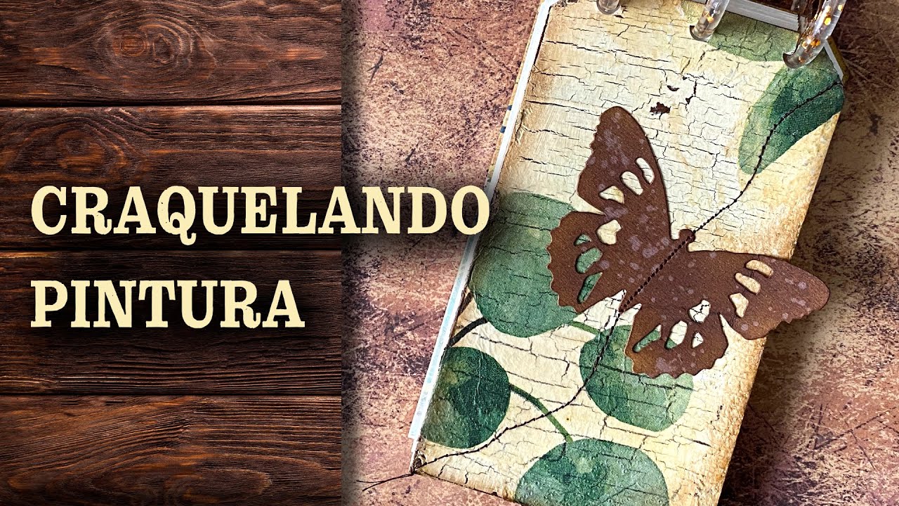 Efecto craquelado en pintura acrílica 🎨 - YouTube